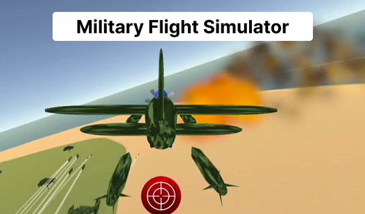 Military Flight Simulator (by KONONOV): Play Online For Free On AllWebGames
