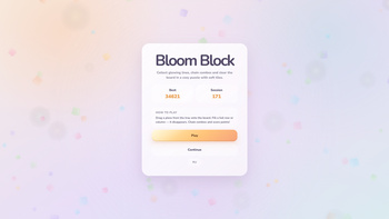 Bloom Block: Play Online For Free On AllWebGames