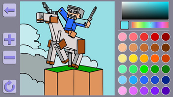Colouring book Minecraft world (by IvadoGames): Play Online For Free On ...