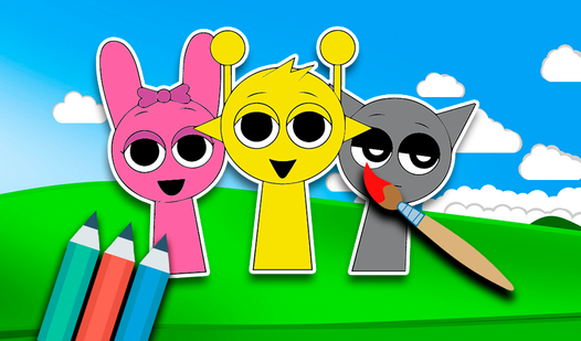 Раскраска Спрунки (by SedoyDed): Play Online For Free On AllWebGames