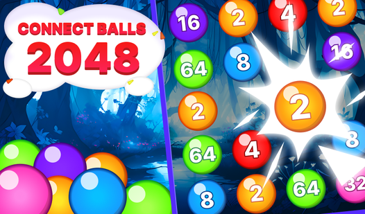 Connect balls 2048 (by eMTo): Play Online For Free On AllWebGames