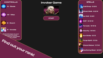 Invoker Game (von FlorichDev): Kostenlose Online-Spiele auf AllWebGames