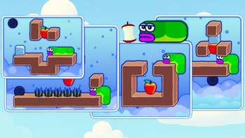 Apple Worm - Greedy Puzzle Snake: Play Online For Free On AllWebGames