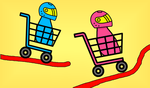 Supermarket trolley race (by kbvpneofit): Play Online For Free On ...