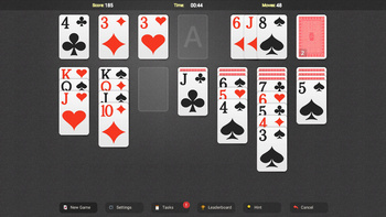 Solitaire Klondike: Draw 1 or 3 cards (by Old Singleton): Play Online ...