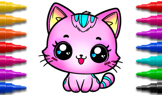 Cat Coloring Game (by Girls Games Puzzles): Play Online For Free On ...