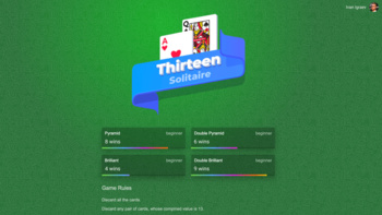 Thirteen Solitaire (by razlozhi): Play Online For Free On AllWebGames
