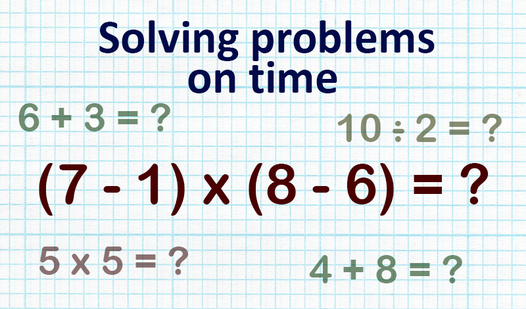 Solving problems on time (by KM Games): Play Online For Free On AllWebGames