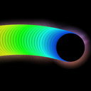 Color trail behind a black ball. Relax (by MichailEshmakov): Play ...