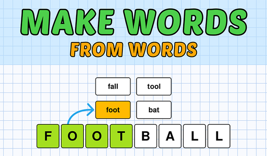 Make Words from Words (by VesnaGames): Play Online For Free On AllWebGames