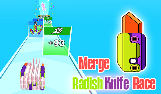 Merge Radish Knife Race (by GirlsBoysGame): Play Online For Free On ...