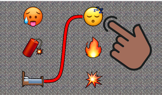 A combination of emoticons. Emoji puzzle. (by Demacha): Play Online For ...