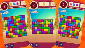Match 3 Blocks (โดย DSCasualGames):เล่นออนไลน์ฟรีบน AllWebGames
