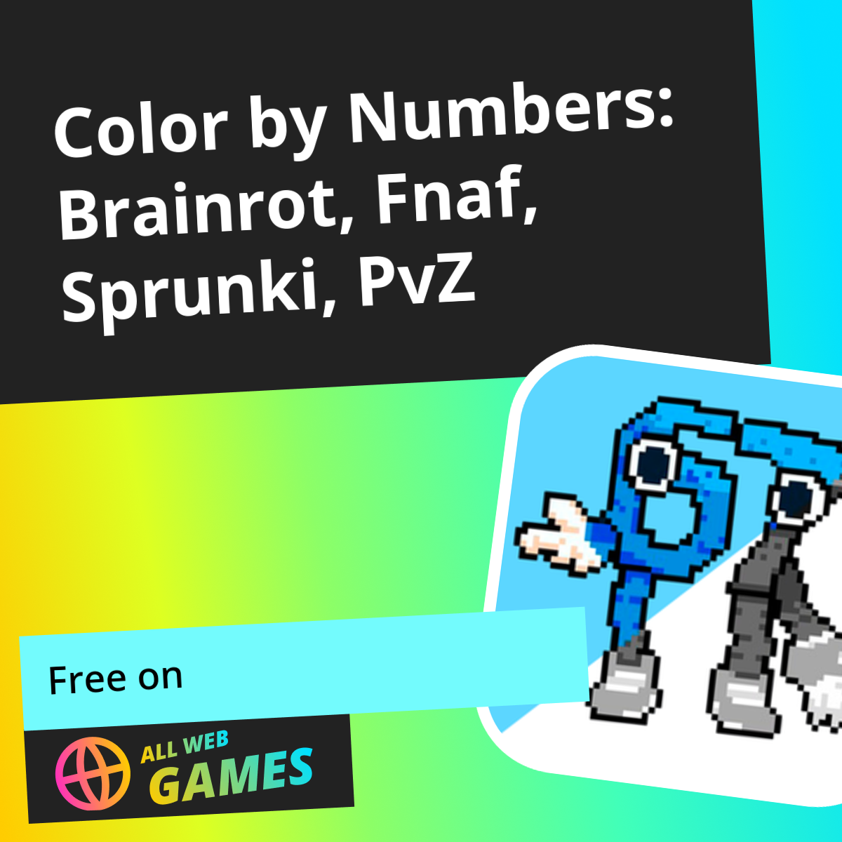 Color by Numbers: Brainrot, Fnaf, Sprunki, PvZ: Play Online For Free On ...