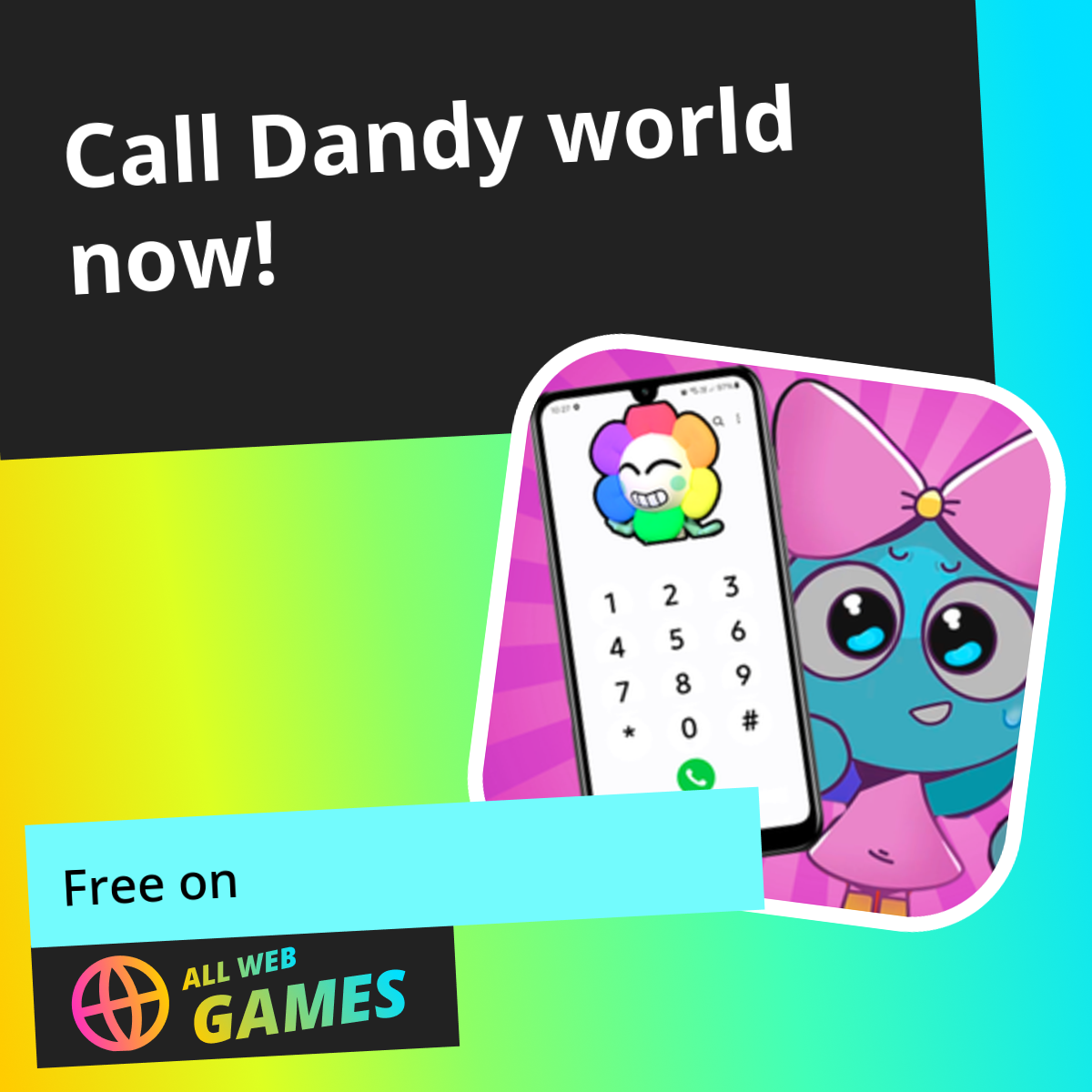 Call Dandy world now! (by Sinnij kotik): Play Online For Free On AllWebGames