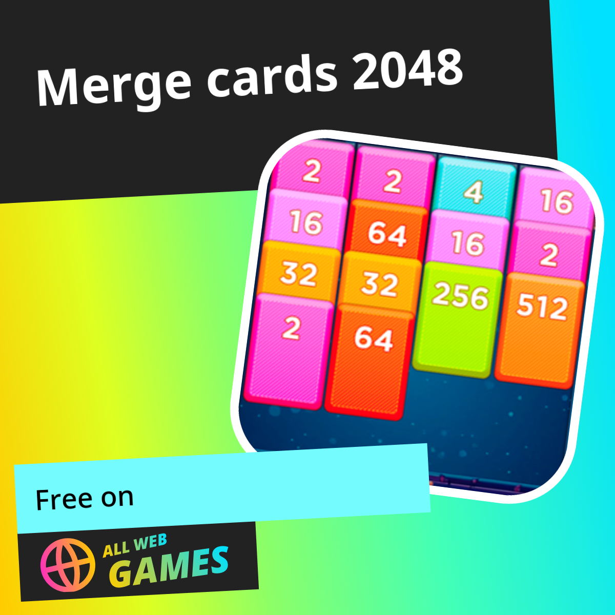Merge cards 2048 (by Just A Studio): Play Online For Free On AllWebGames