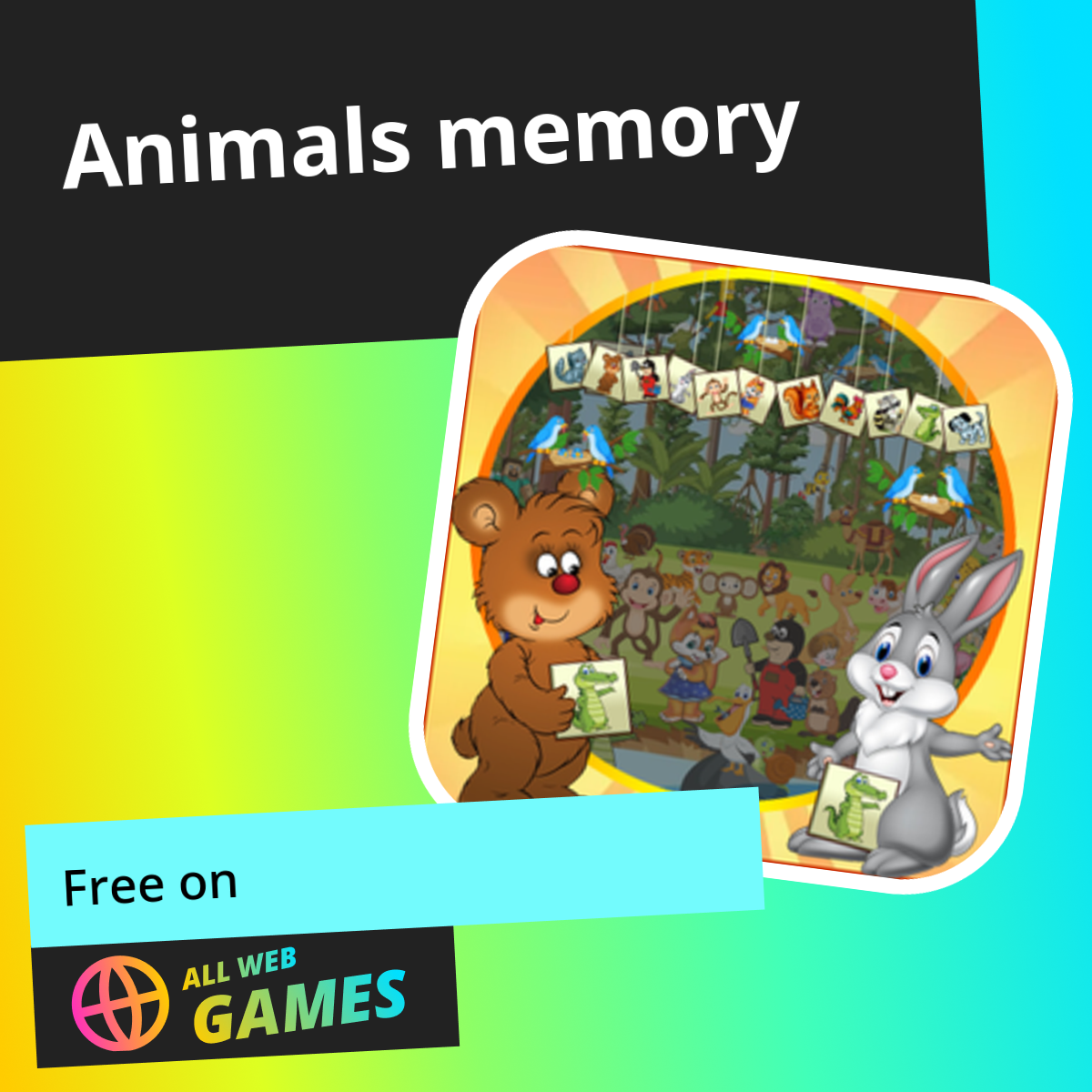 Animals memory: Play Online For Free On AllWebGames