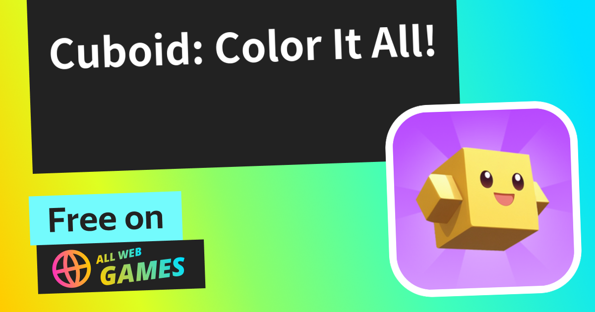 Cuboid: Color It All!(デベロッパー：Genome Games) - AllWebGamesで無料オンラインゲームをプレイ