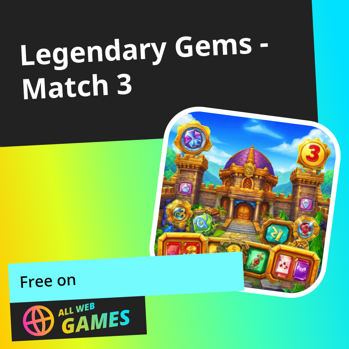 Legendary Gems - Match 3 (by ZettaZed): Play Online For Free On AllWebGames