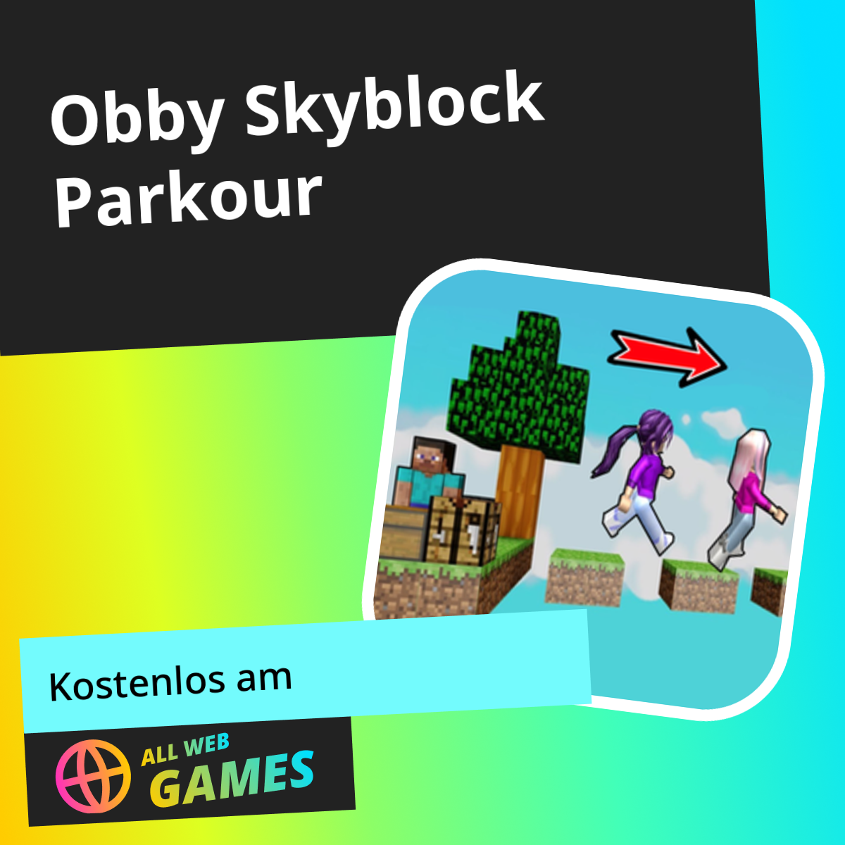 Obby Skyblock Parkour (von Lesik Play): Kostenlose Online-Spiele auf ...