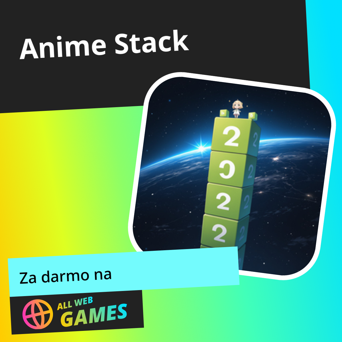 Anime Stack (autorstwa DToster): Graj online za darmo na AllWebGames