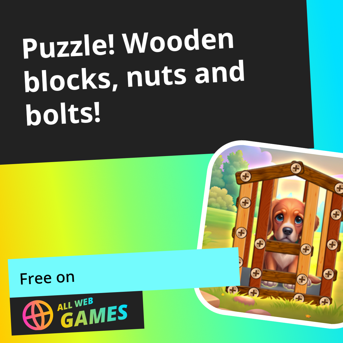 Puzzle! Wooden blocks, nuts and bolts! (by foranj.games): Play Online ...