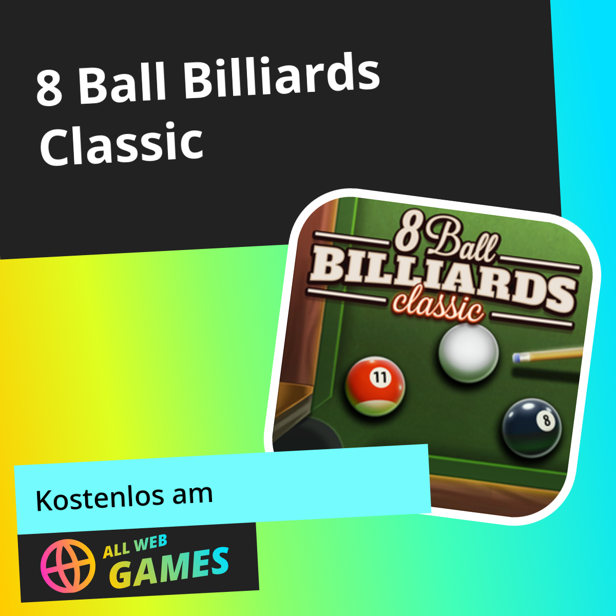 8 Ball Billiards Classic (von Famobi-Dev): Kostenlose Online-Spiele auf AllWebGames