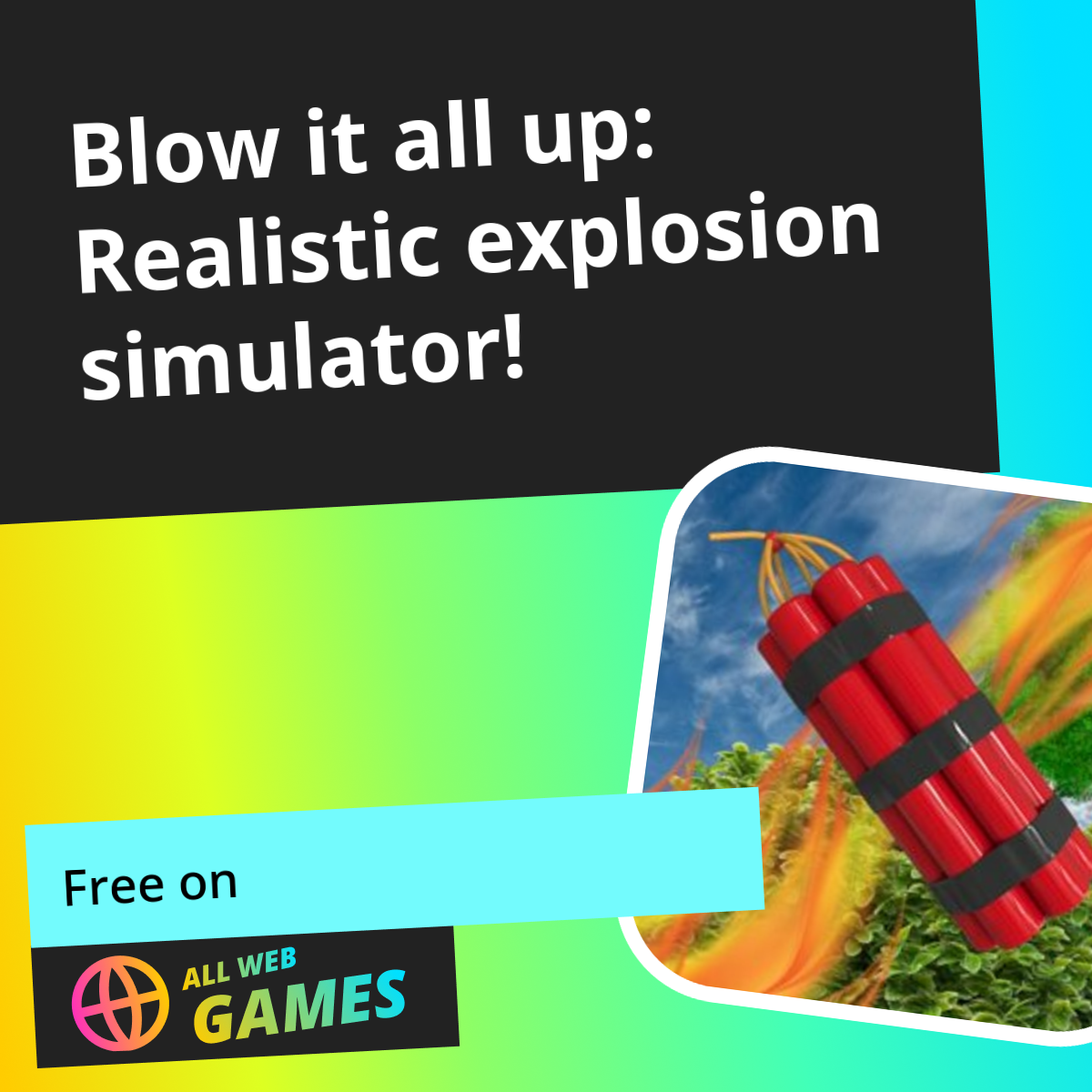 Blow it all up: Realistic explosion simulator! (by JellyLab): Play ...