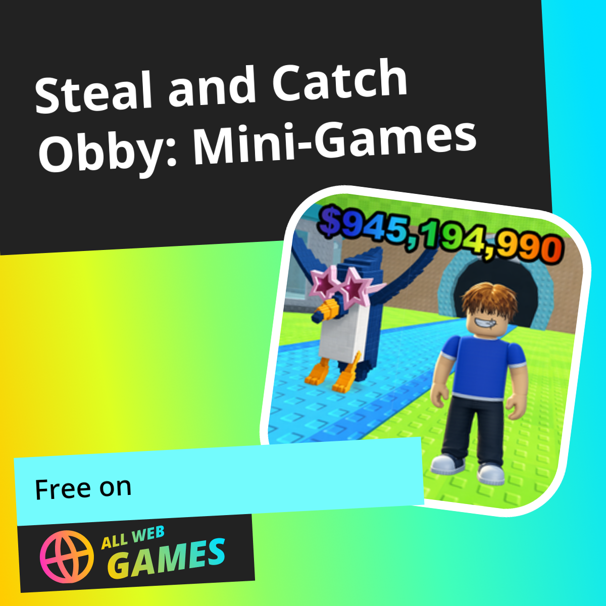 Steal and Catch Obby: Mini-Games: Play Online For Free On AllWebGames