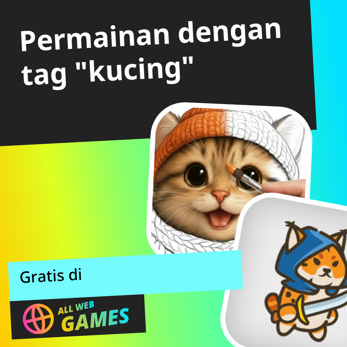 Kucing game 🧩 Main Gratis Online di AllWebGames