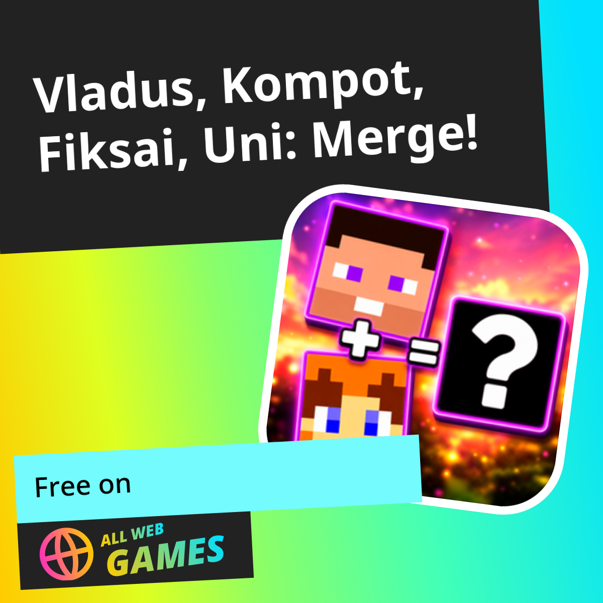 Vladus, Kompot, Fiksai, Uni: Merge!: Play Online For Free On AllWebGames