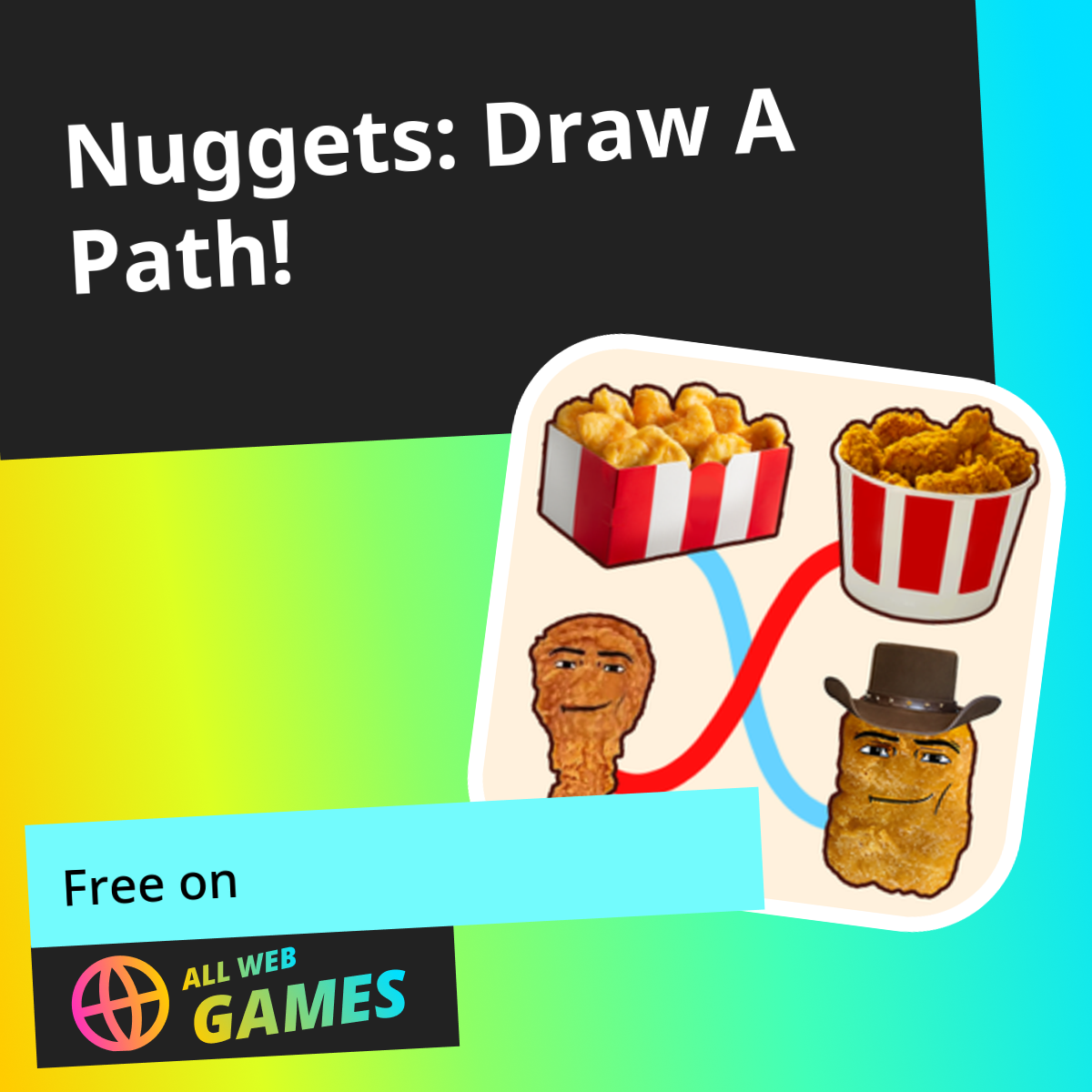 Nuggets: Draw A Path! (by Top 10): Play Online For Free On AllWebGames