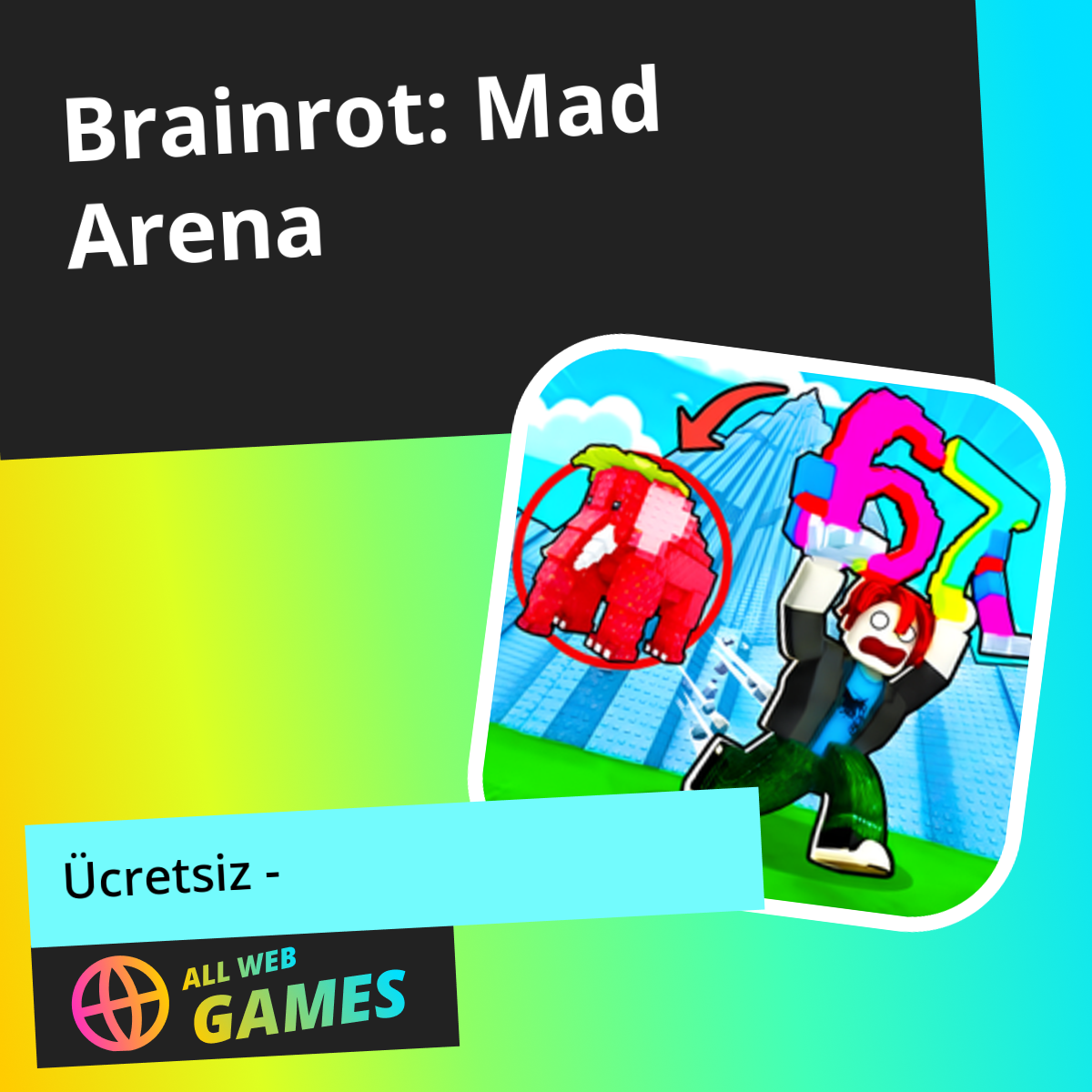 Brainrot: Mad Arena: AllWebGames'da Ücretsiz Çevrimiçi Oyna