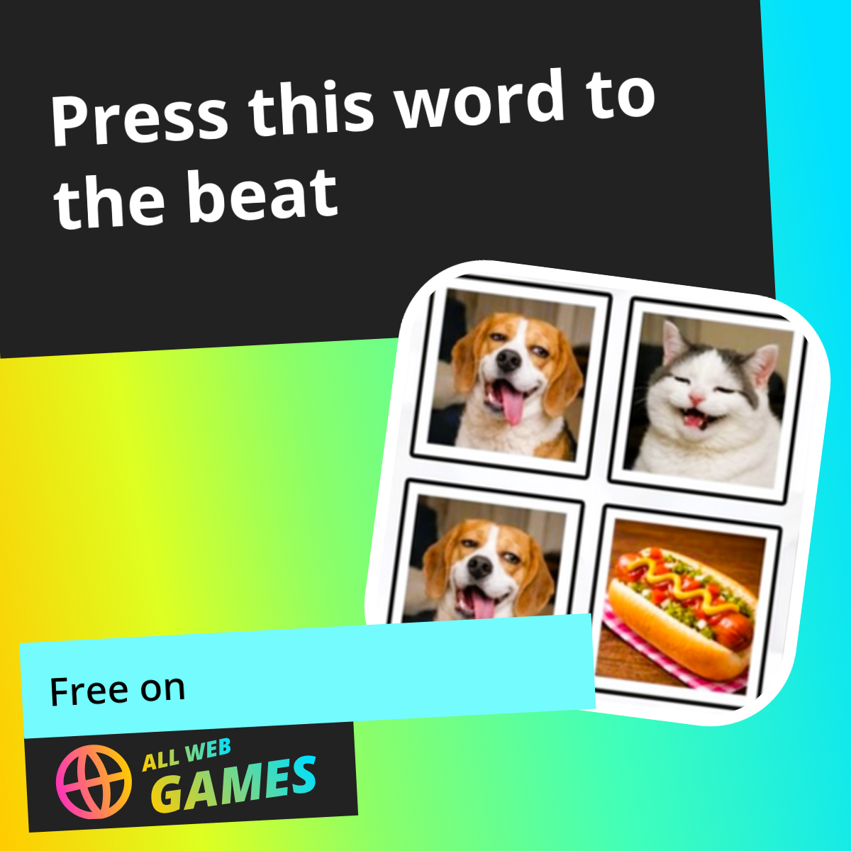 Press this word to the beat (by SergMakeGame): Play Online For Free On ...