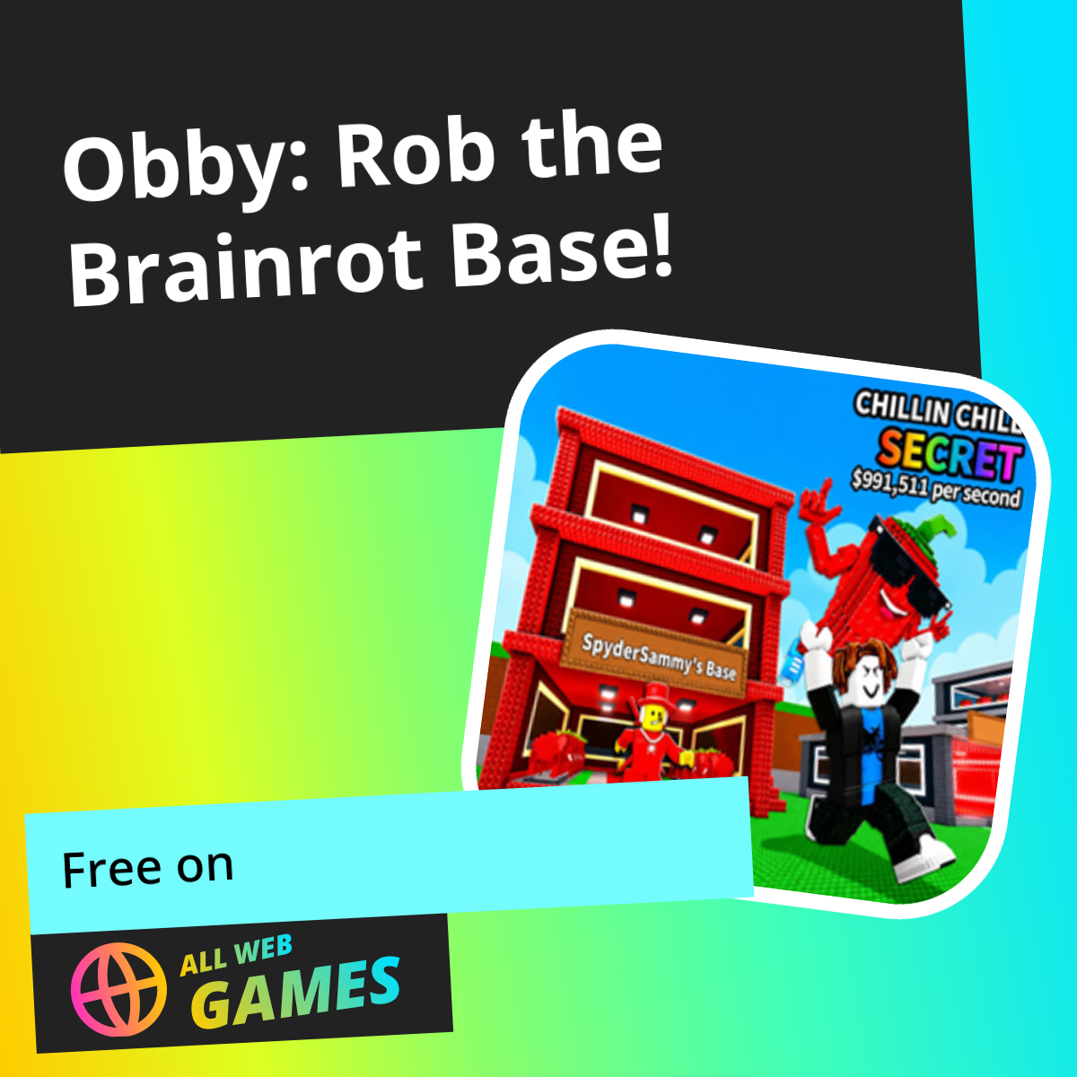 Obby: Rob the Brainrot Base!: Play Online For Free On AllWebGames