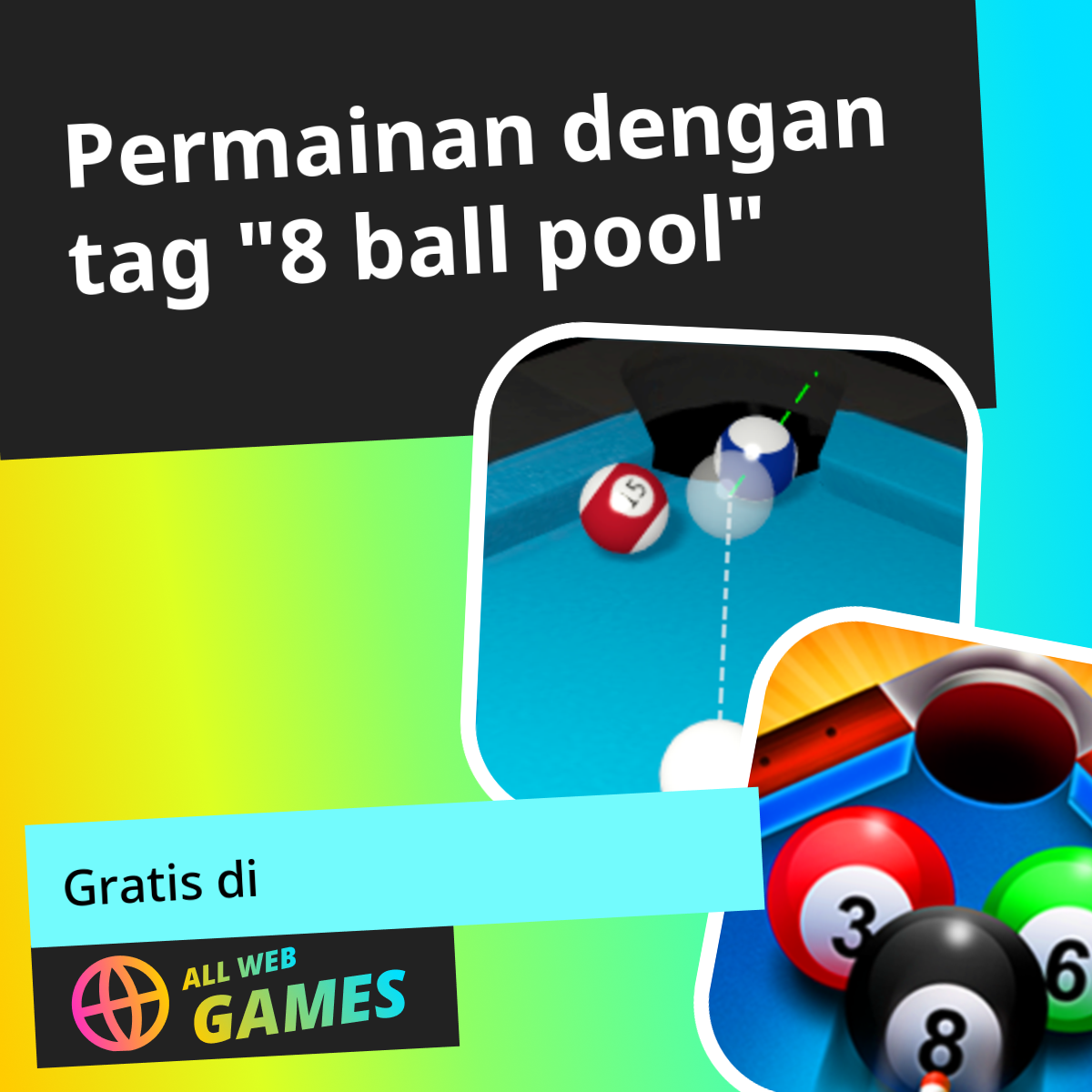 Game 8 ball pool - Mainkan Online secara Gratis di AllWebGames