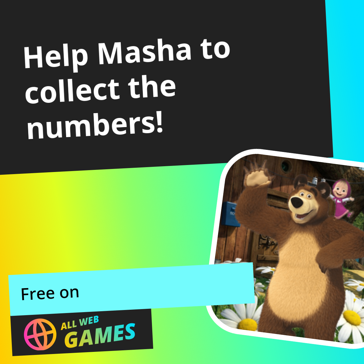 Help Masha to collect the numbers!: Play Online For Free On AllWebGames