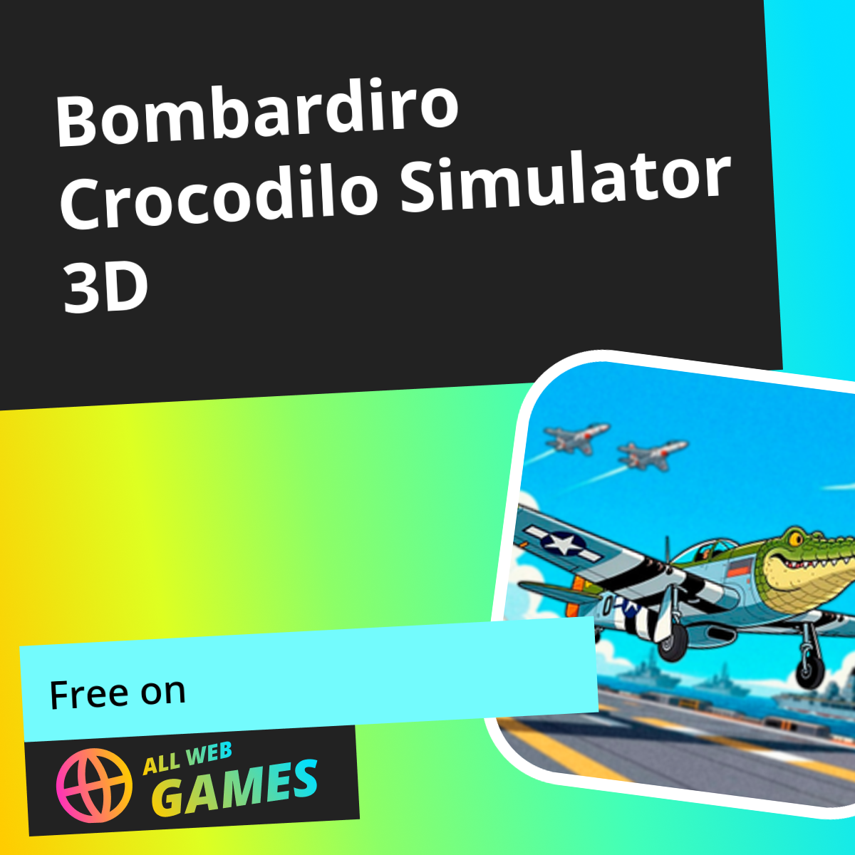 Bombardiro Crocodilo Simulator 3D (بواسطة Neomadrigal Games): العب على الإنترنت مجانًا على ...