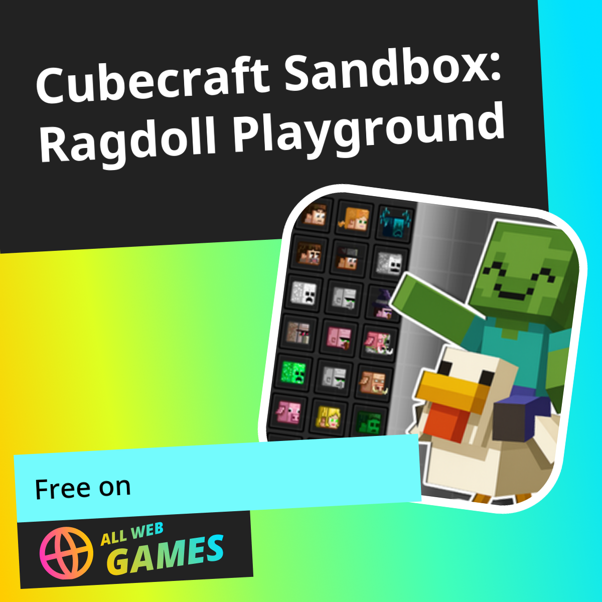Cubecraft Sandbox: Ragdoll Playground (by GreenTree): Play Online For Free On AllWebGames