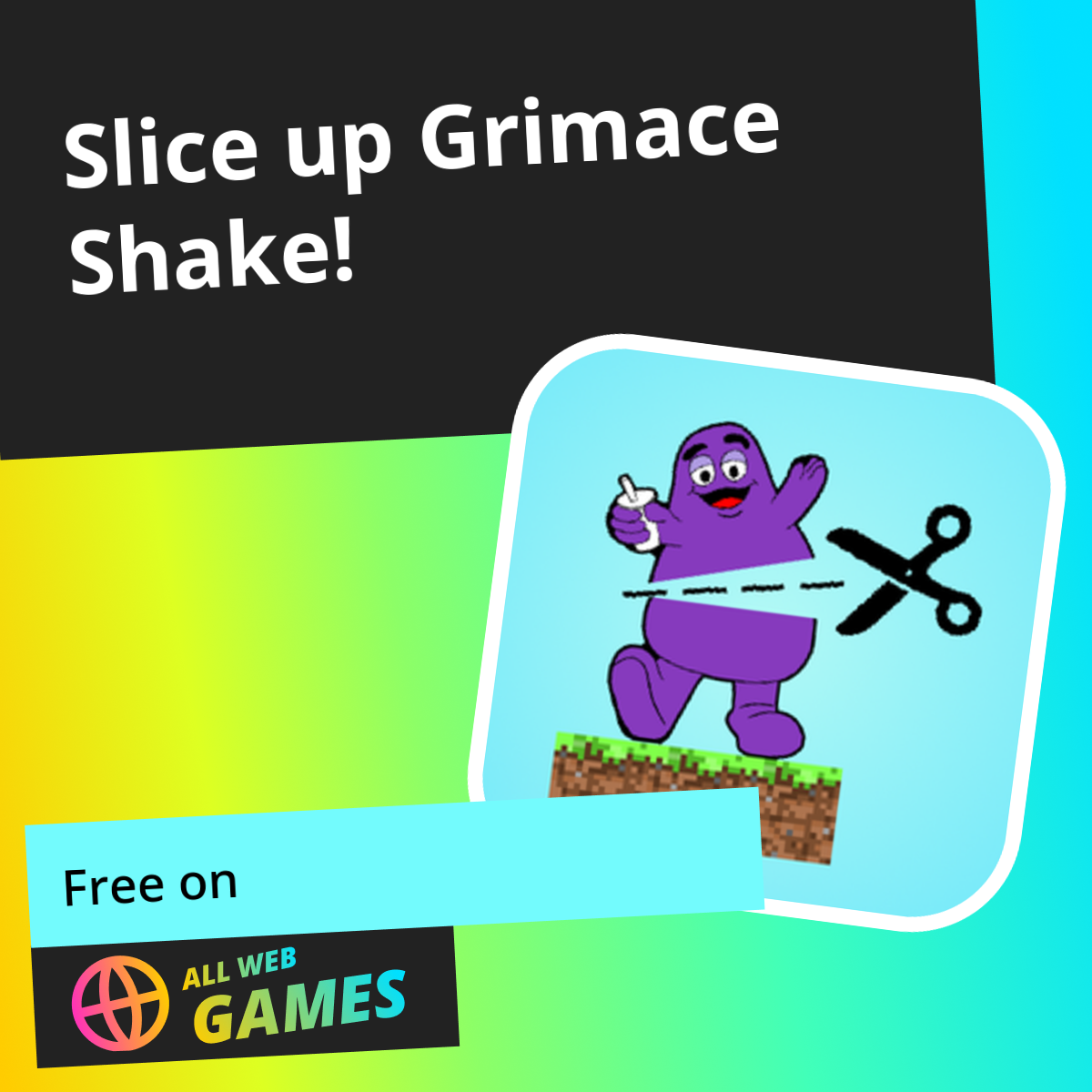 Slice up Grimace Shake! (by RomanSky): Play Online For Free On AllWebGames