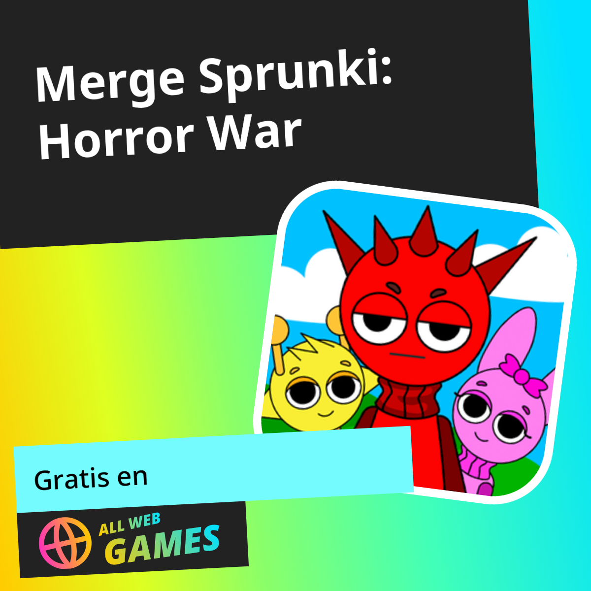 Merge Sprunki: Horror War (de PumbaGames): Juega gratis en línea en AllWebGames
