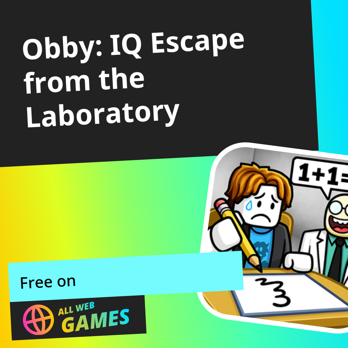 Obby: IQ Escape from the Laboratory (by Serbull): Play Online For Free ...