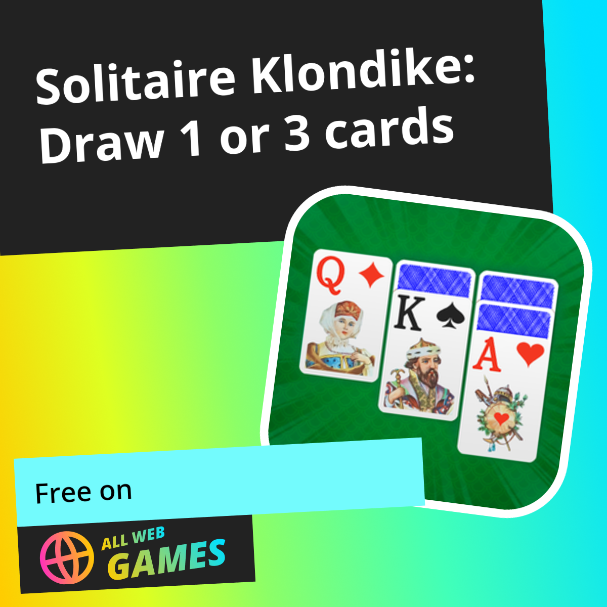Solitaire Klondike: Draw 1 or 3 cards (by Old Singleton): Play Online ...