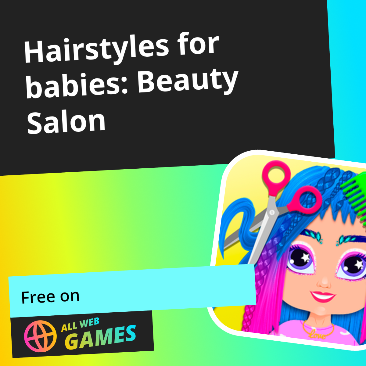 Hairstyles for babies: Beauty Salon: Play Online For Free On AllWebGames