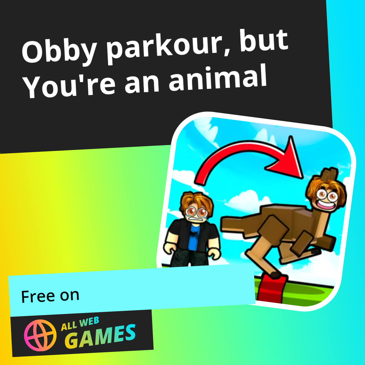 Obby parkour, but You're an animal (by FreshGames): Play Online For ...