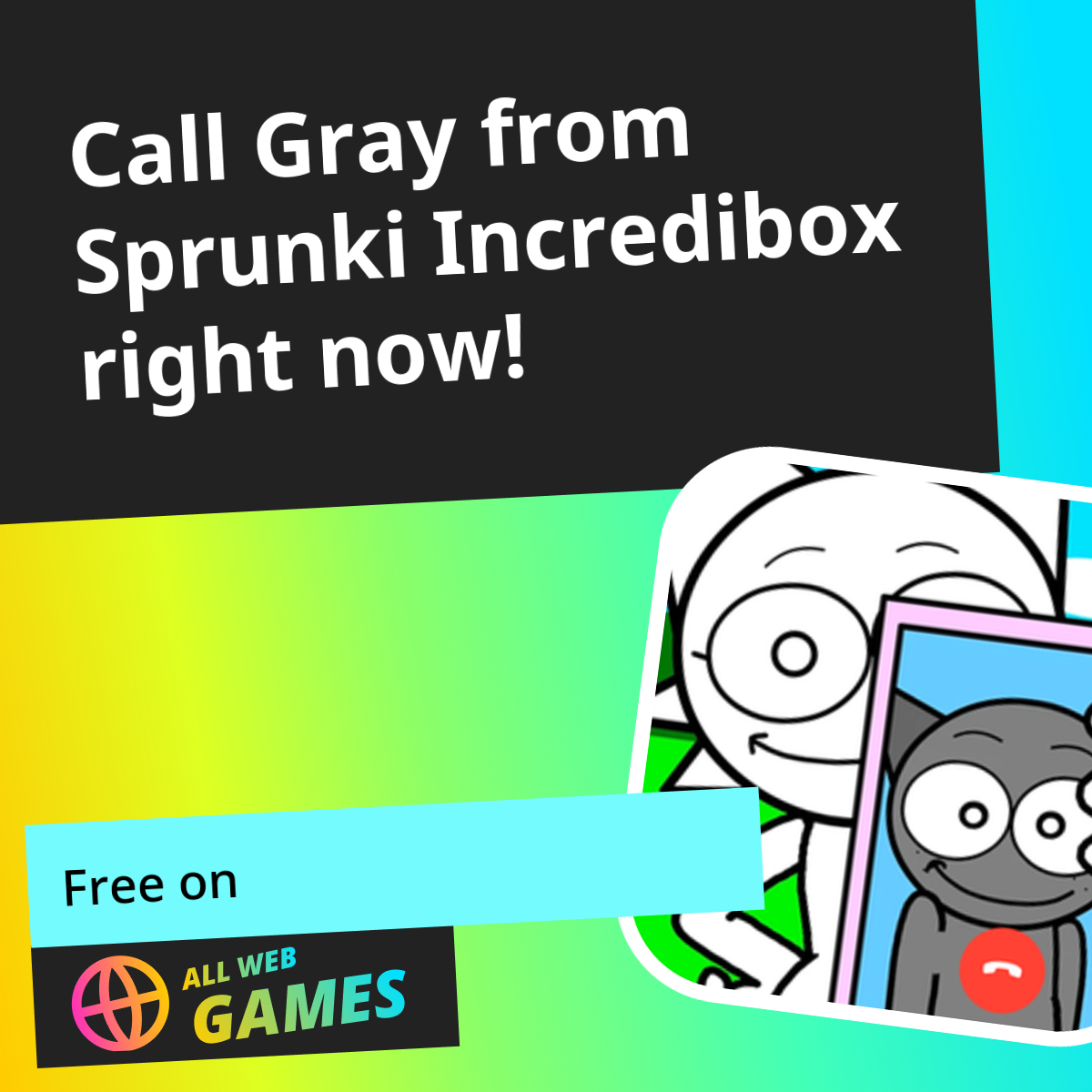 Call Gray from Sprunki Incredibox right now!: Play Online For Free On ...