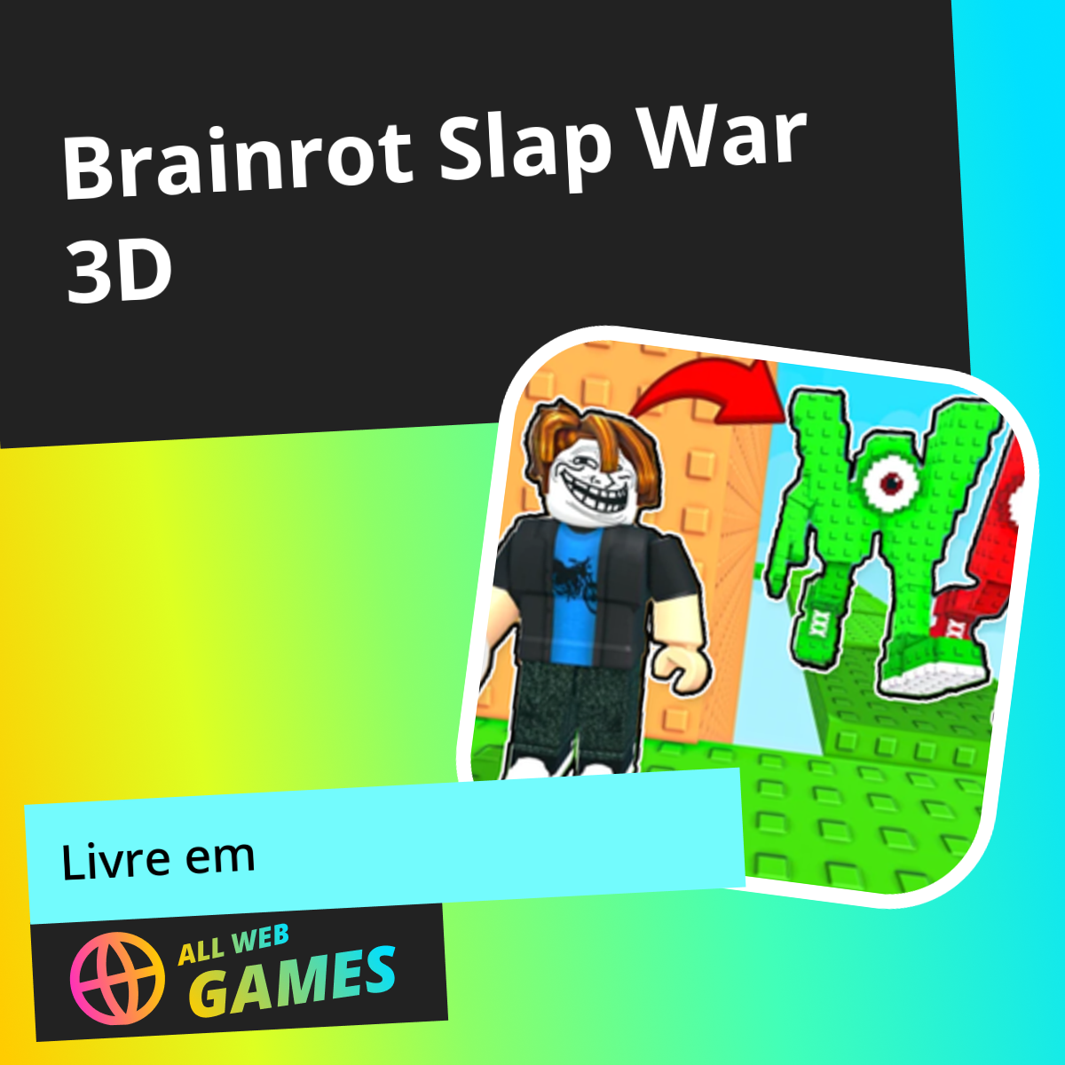 Brainrot Slap War 3D: Jogue Online Grátis No AllWebGames