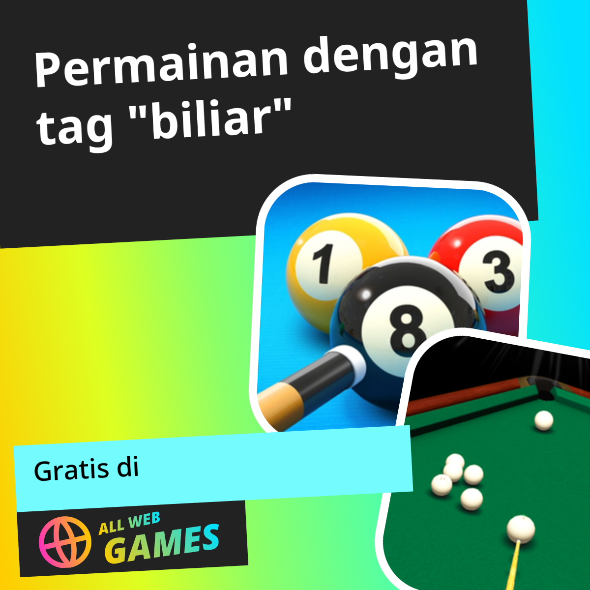 Biliar game - Mainkan Online secara Gratis di AllWebGames