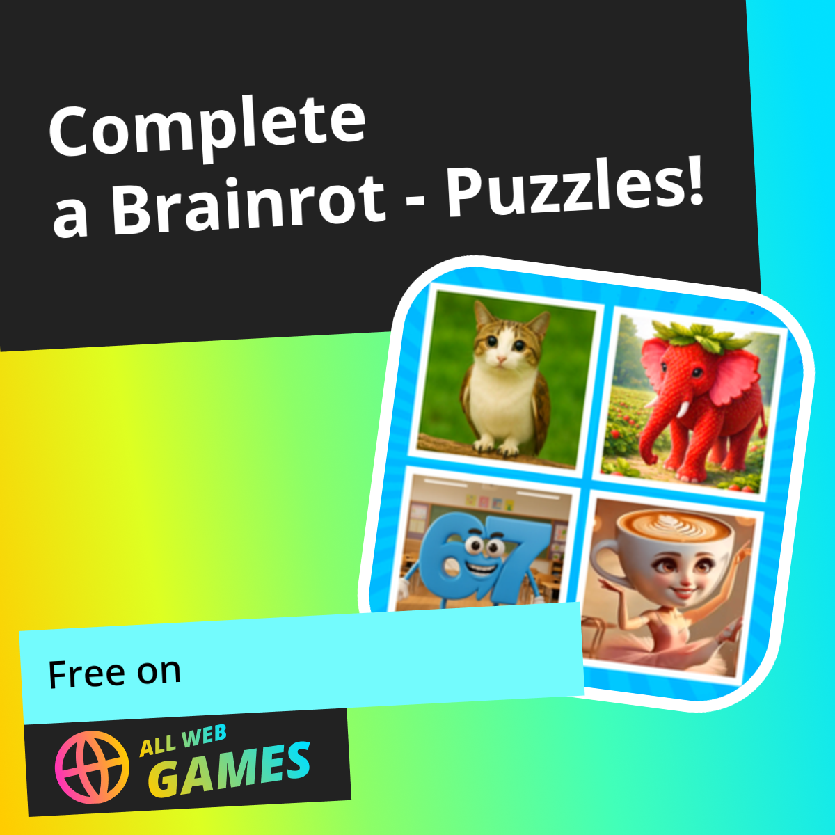 Complete a Brainrot - Puzzles!: Play Online For Free On AllWebGames